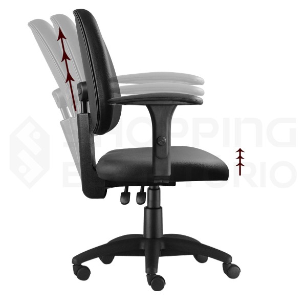 Cadeira Giratória Back System Executiva Base Preta