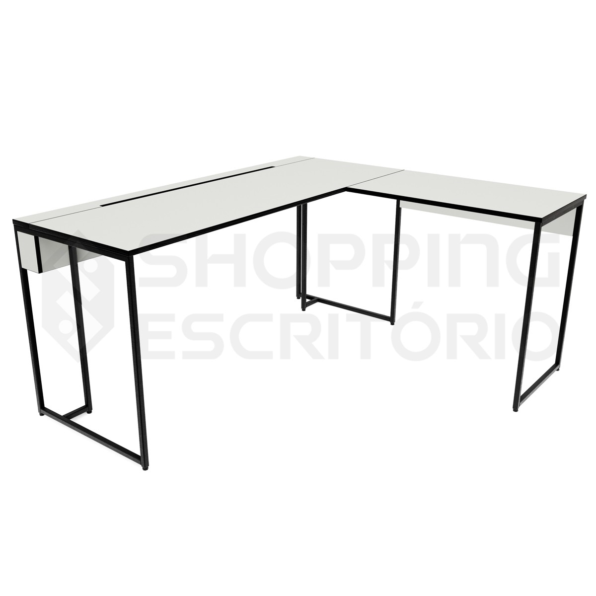 Mesa De Escritorio Em Forma De L Design Cubiker Mesa Em Forma De L Com
