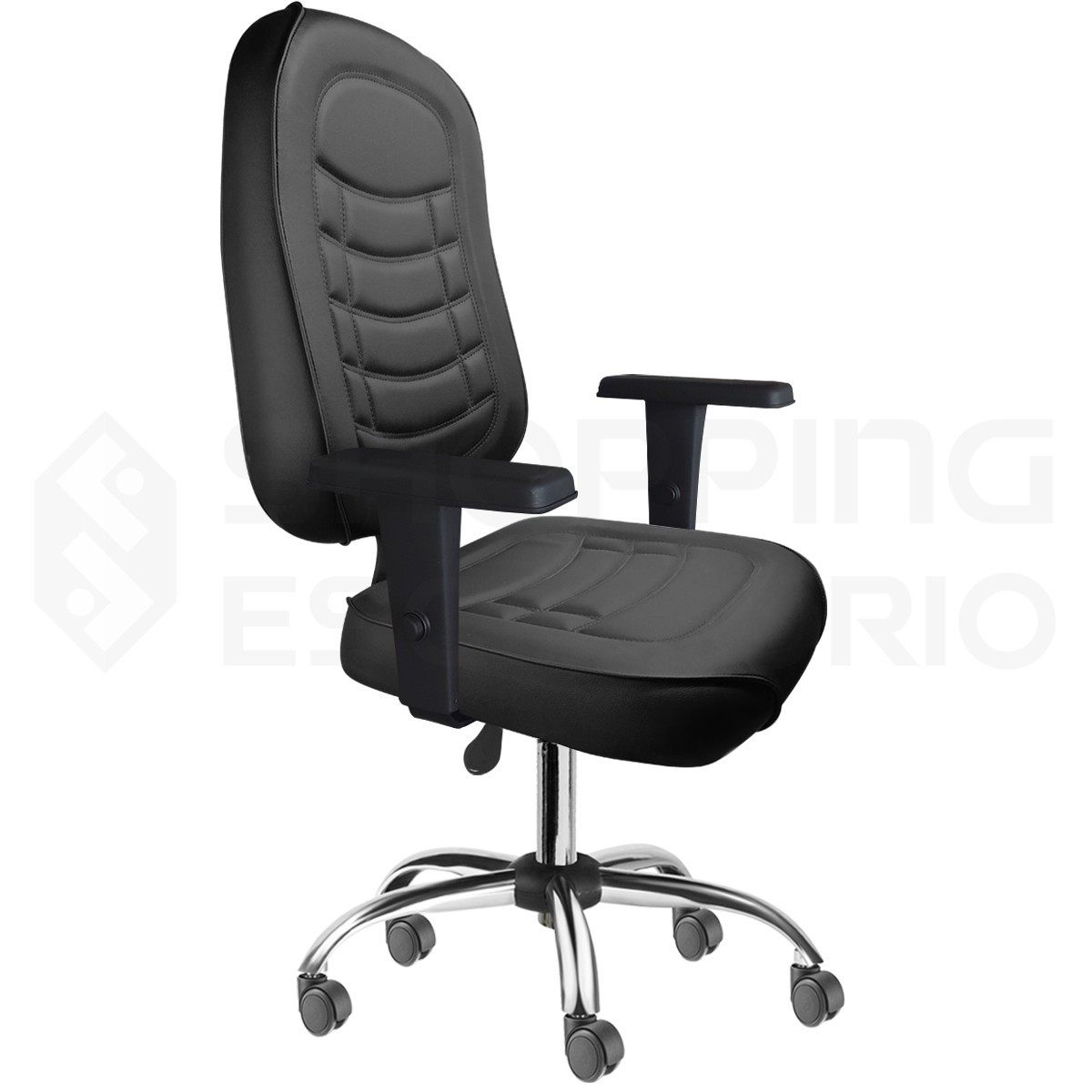 Cadeira Giratória Presidente Debrum Base Cromada Cadeira Giratória Presidente Debrum Base Cromada